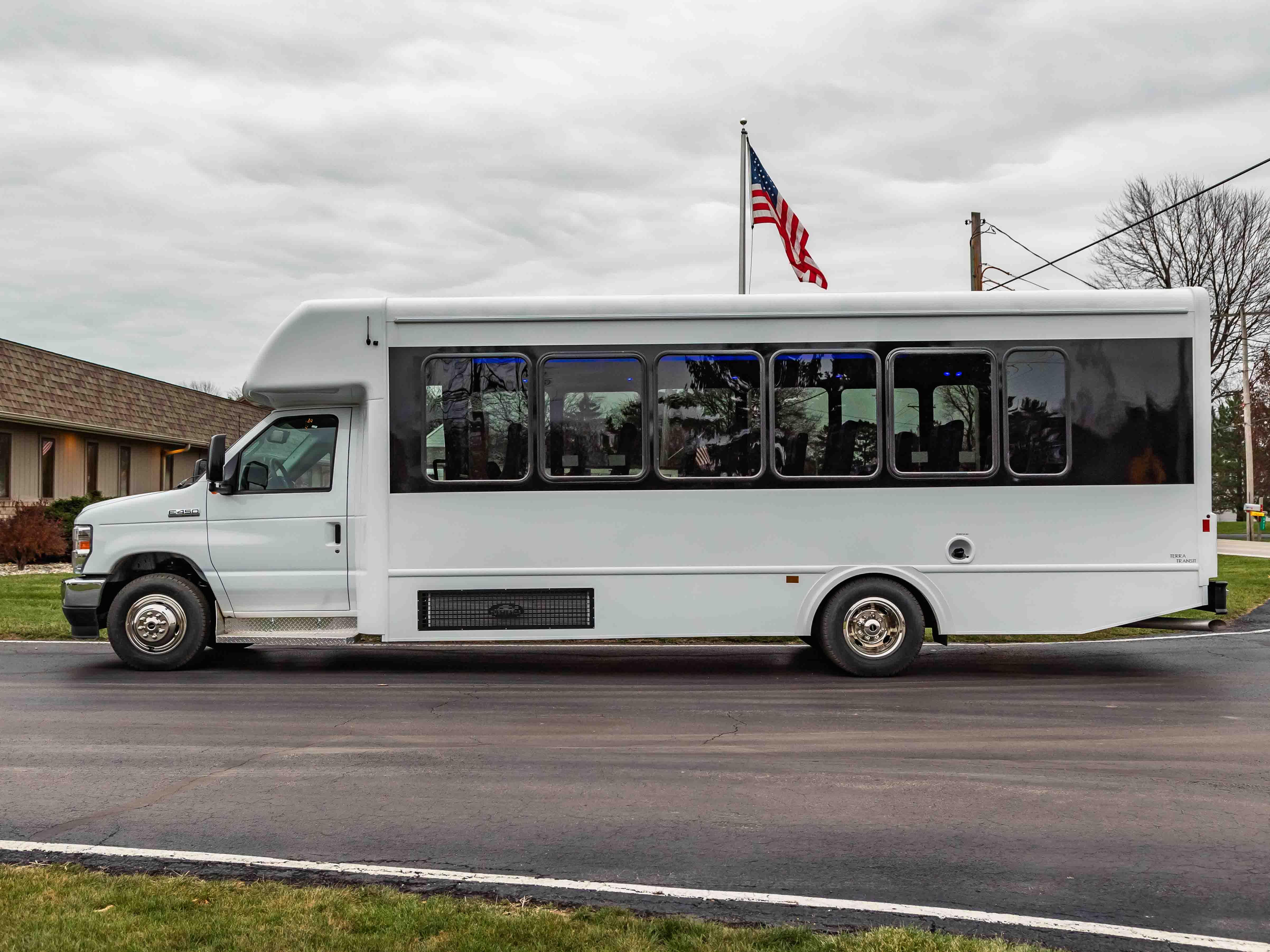 2025 Turtle Top Terra Transit Ford 22 Passenger Shuttle Bus